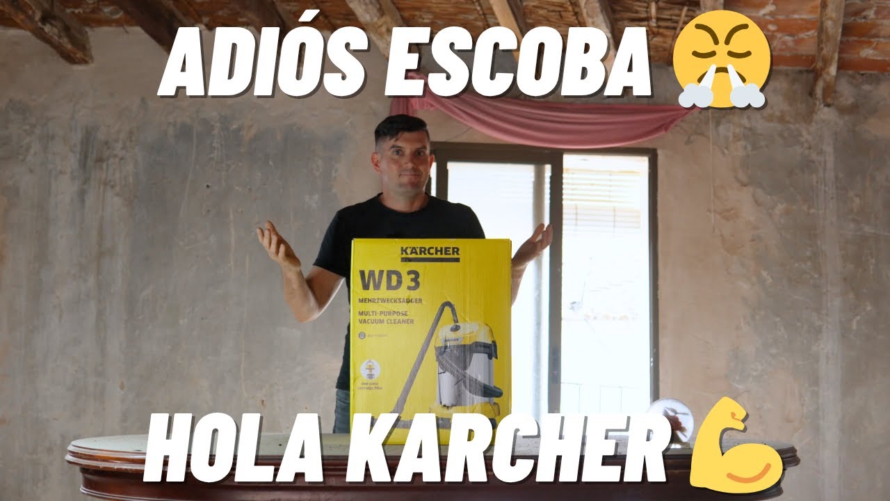 La escoba murió… pero llegó el Karcher WD3 - YouTube