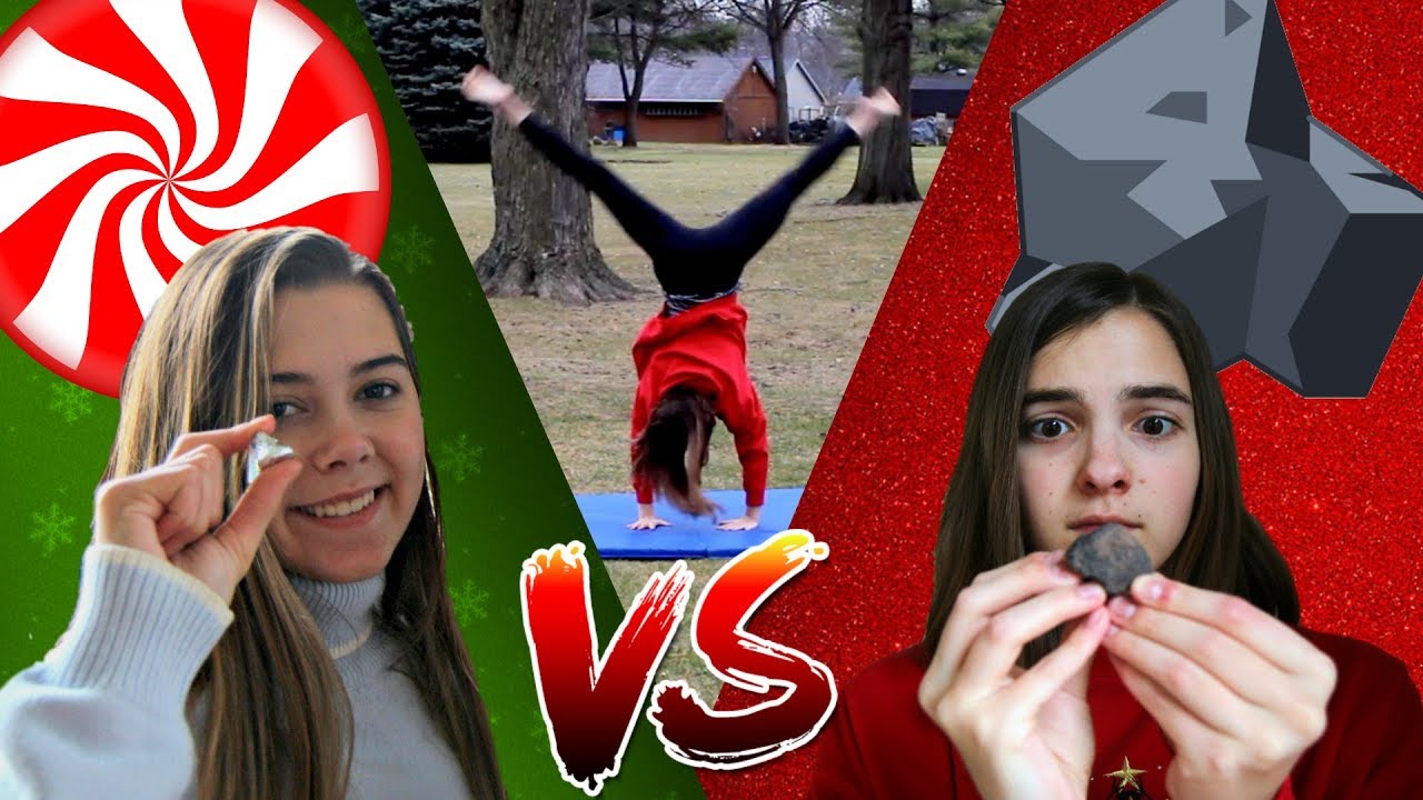 CANDY OR COAL?! Christmas Gymnastics Game - YouTube