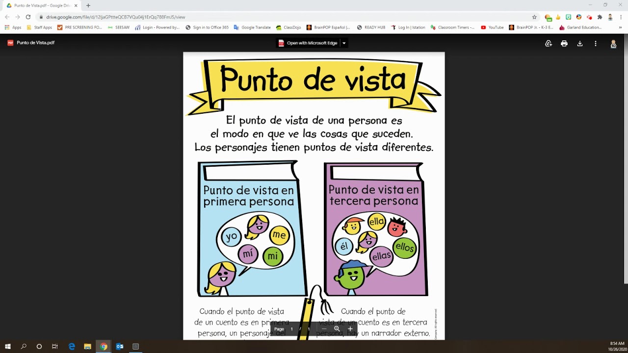 Punto de vista del Narrador - YouTube