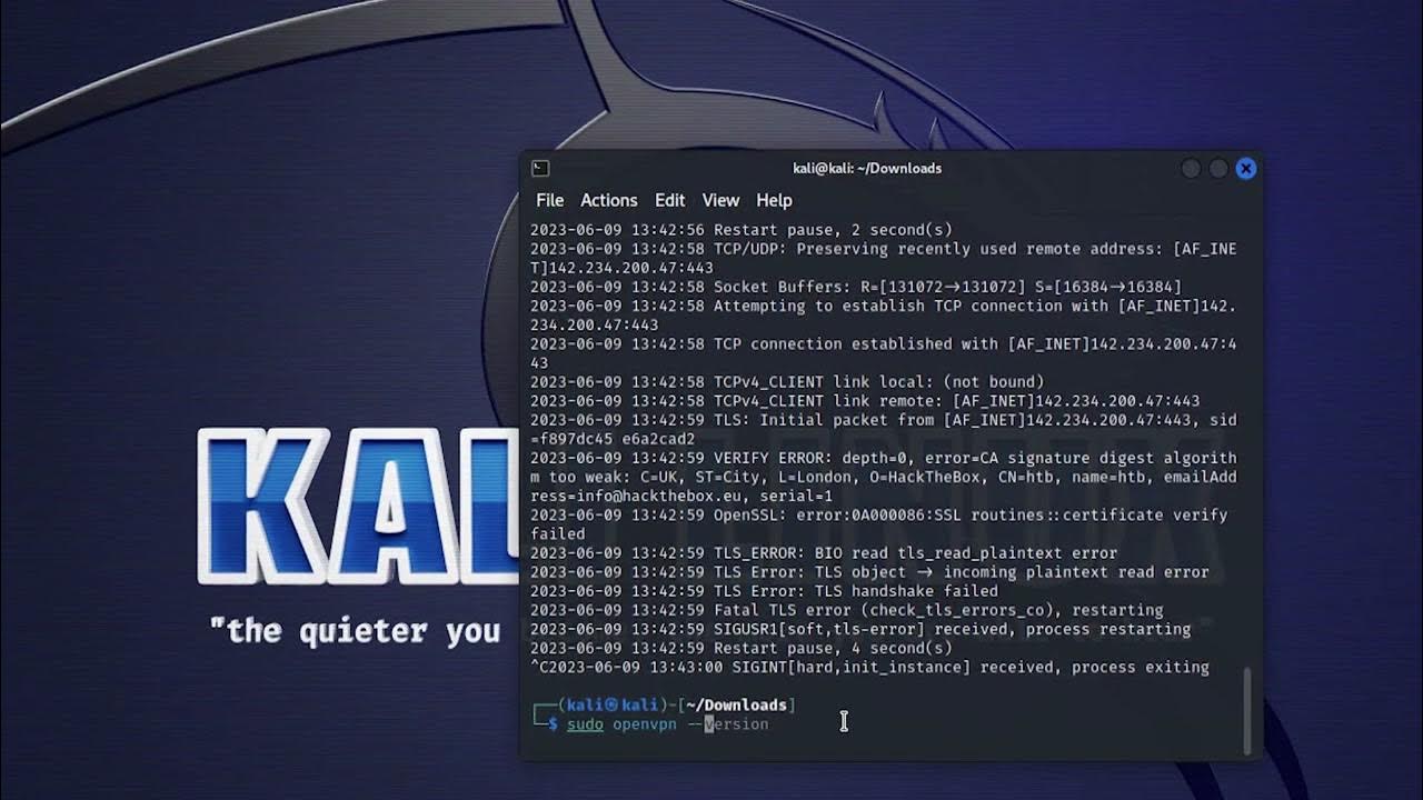 Hackthebox Openvpn Configuration Issue | Hackthebox does not connect to config file - YouTube