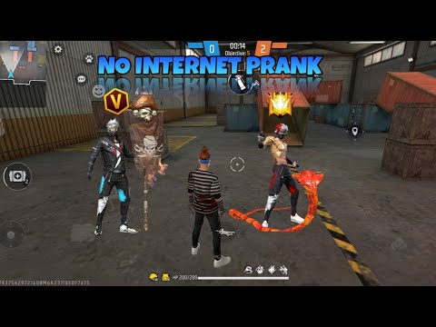 No Internet Prank | prank with lone wolf math | Garena freefire - YouTube
