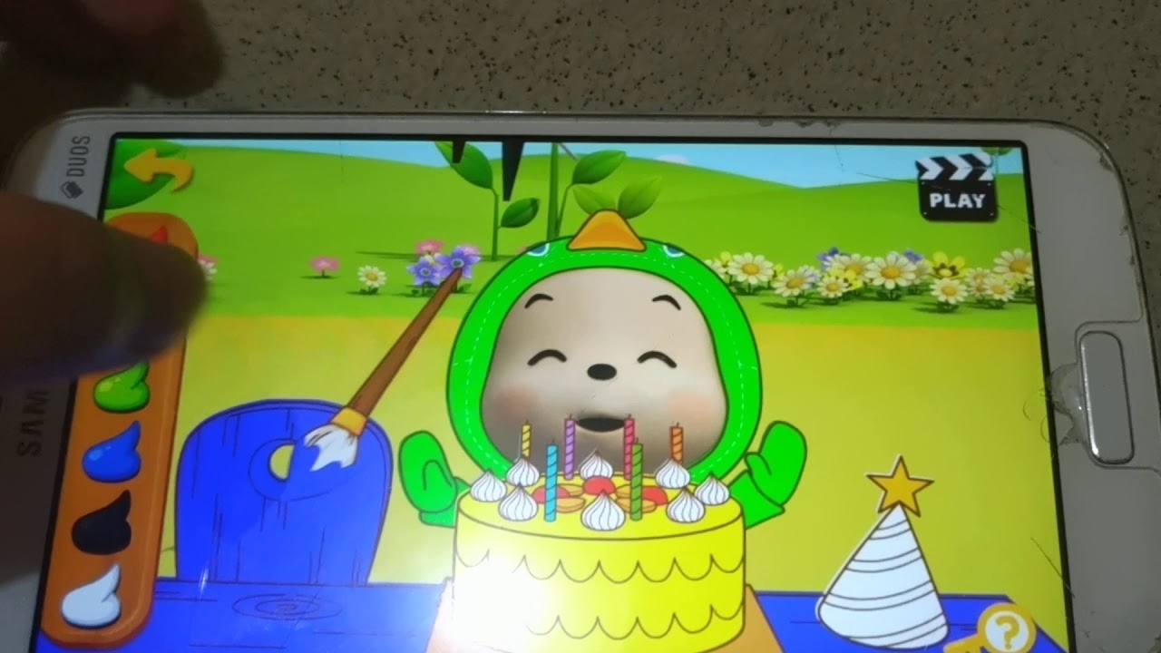 Hutos Coloring Birthday Cake - YouTube