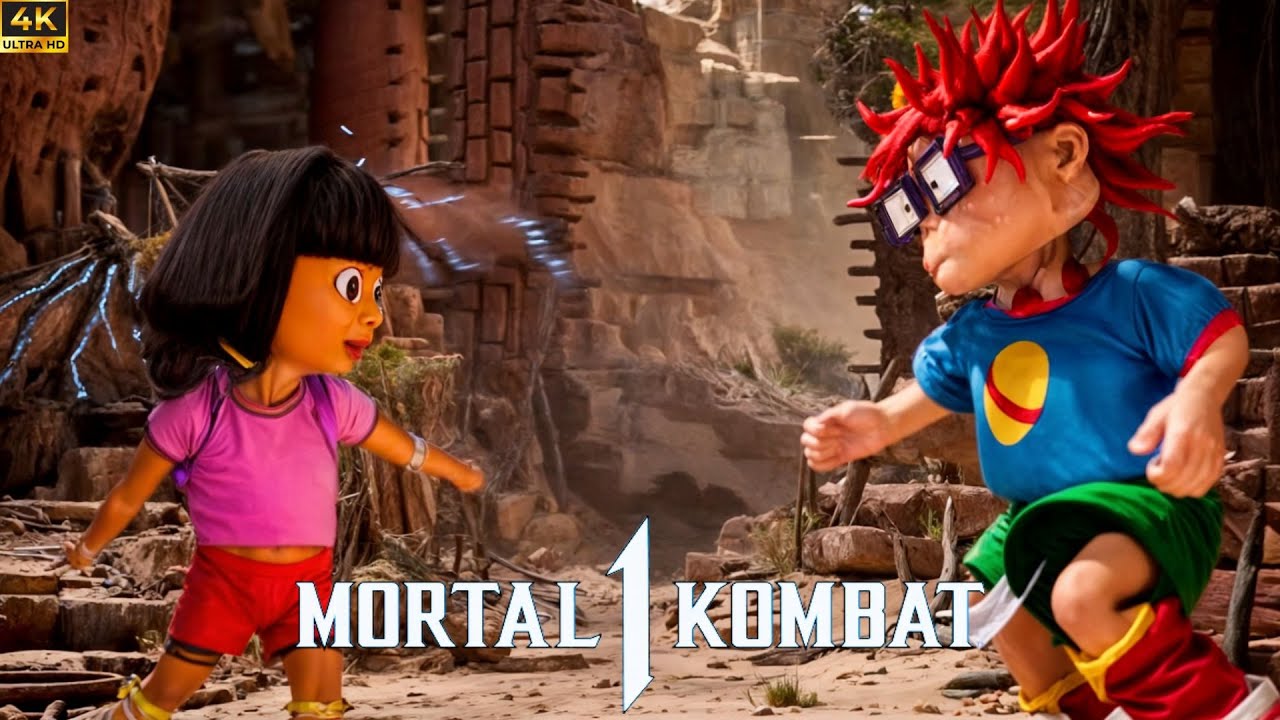 Dora vs Chucky Finstar Super Fight Mortal Kombat 1 - YouTube