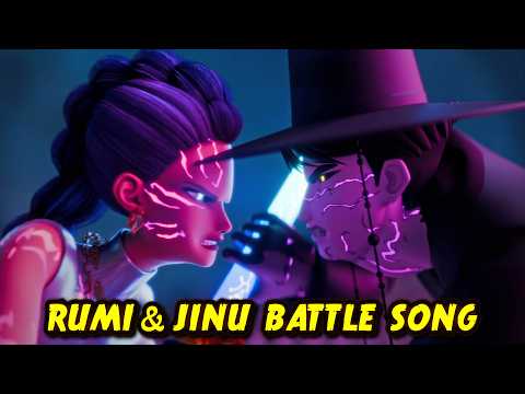 RUMI VS JINU BATTLE SONG - Hunter’s Mantra | KPop Demon Hunters Animation |【By MilkyyMelodies】