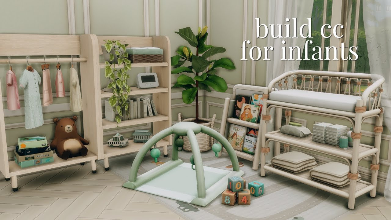 must-have build/buy cc for infants | the sims 4 - YouTube