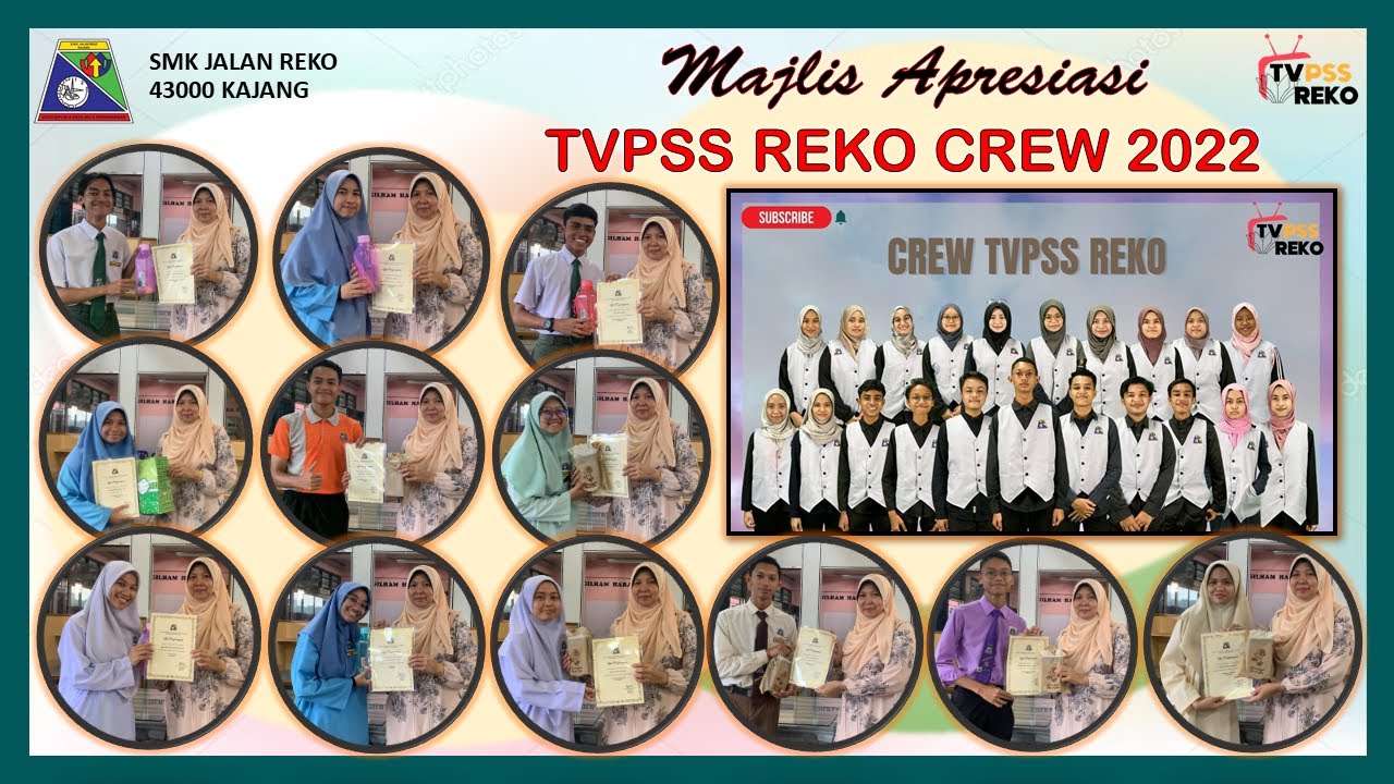 MAJLIS APRESIASI TVPSS REKO CREW 2022 - YouTube