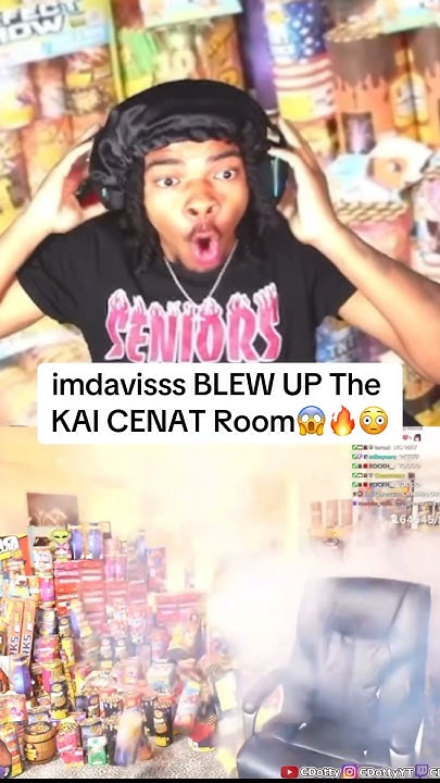 Imdavisss Blew Up KAI CENAT ROOM INTO FLAMES😳😱😱 - YouTube