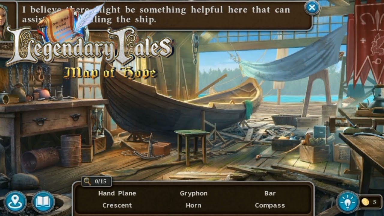 Find all items in boat side in legendary Tales 4: Map of Hope. Hidden ...