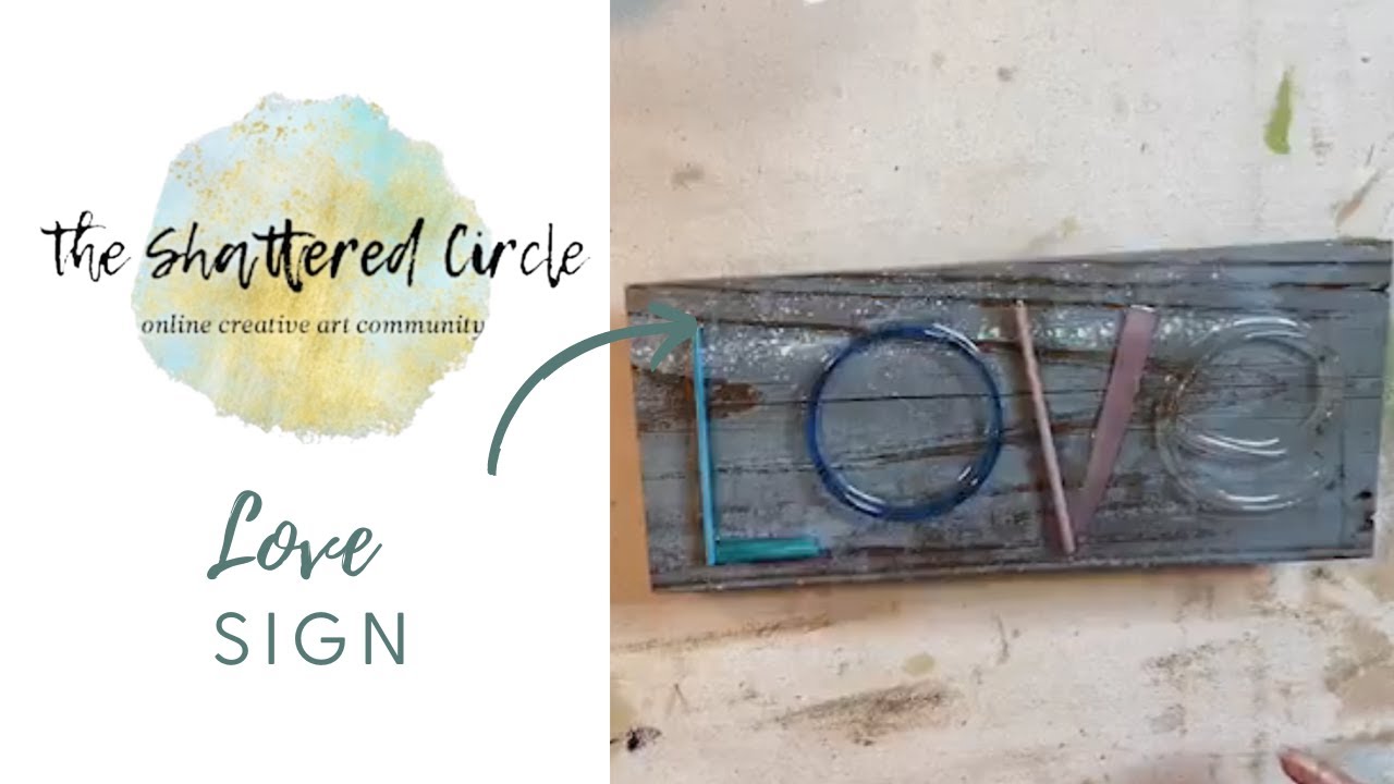 Love Sign (Glass & Resin Art Tutorial) - YouTube