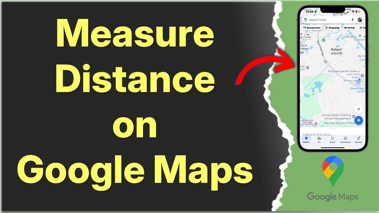 How to Measure Distance on Google Maps - YouTube