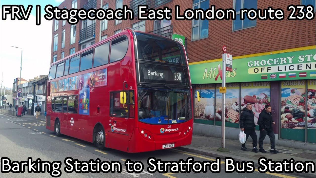 Full Route Visual | 238: Barking to Stratford | Stagecoach East London ...