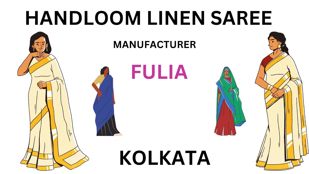 100% Pure Linen Handloom Saree Manufacturers and wholesalers in Phulia ...