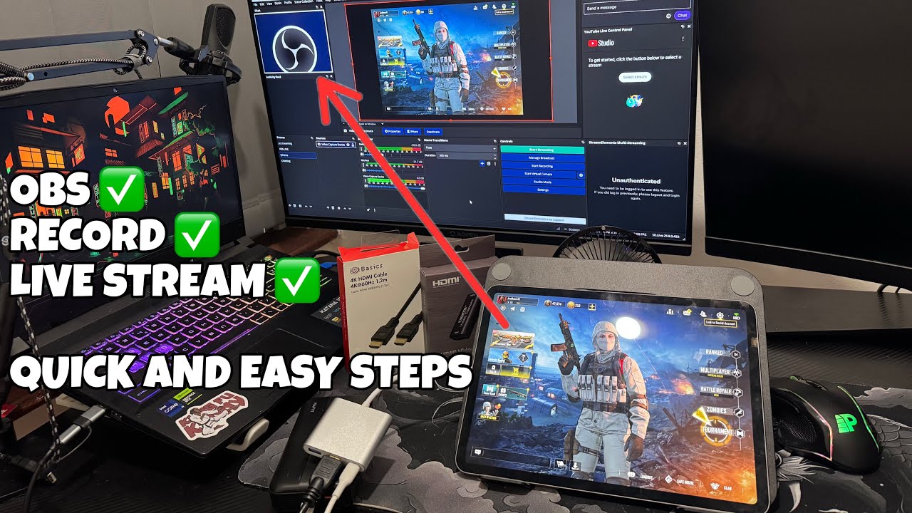 How to Stream and Record iPad & Mobile Gameplay using OBS | StreamLabs ...