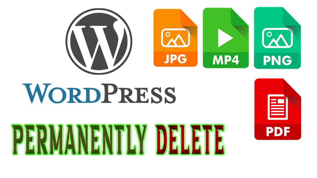 Permanently Delete media files on WordPress - YouTube
