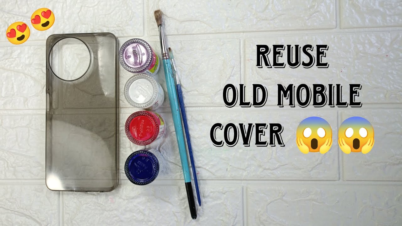 Unique Phone Cover Painting 😱😱 | Mobile Cover Painting | Mobile Back ...