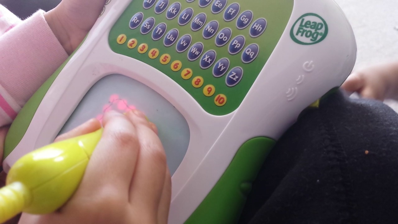 Learning to write her name #Leapfrog write and Scribble - YouTube