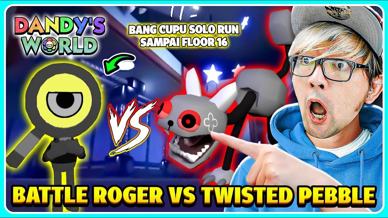 BATTLE ROGER VS TWISTED PEBBLE DI DUNIA ASTRO DANDYS WORLD - YouTube