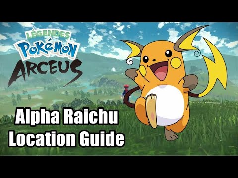 Pokemon Legend Arceus : Alpha Raichu (Red Eyes) Location Guide - YouTube