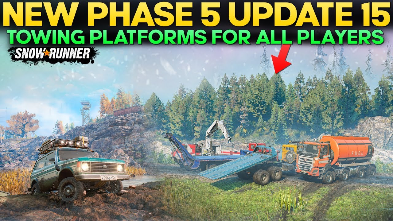 New Phase 5 Update New Towing Platforms in SnowRunner Free For All ...