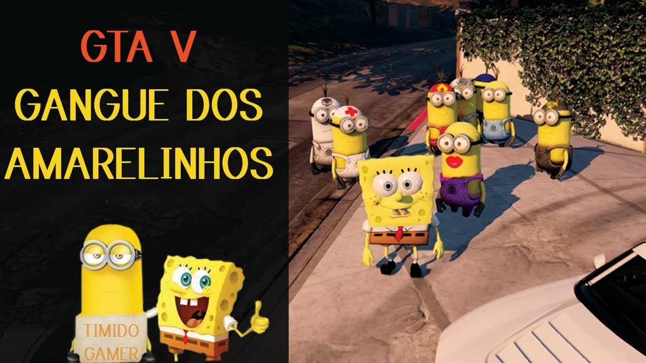 MINIONS MEU MALVADO FAVORITO | BoB Esponja no GTA V (MODS) - YouTube
