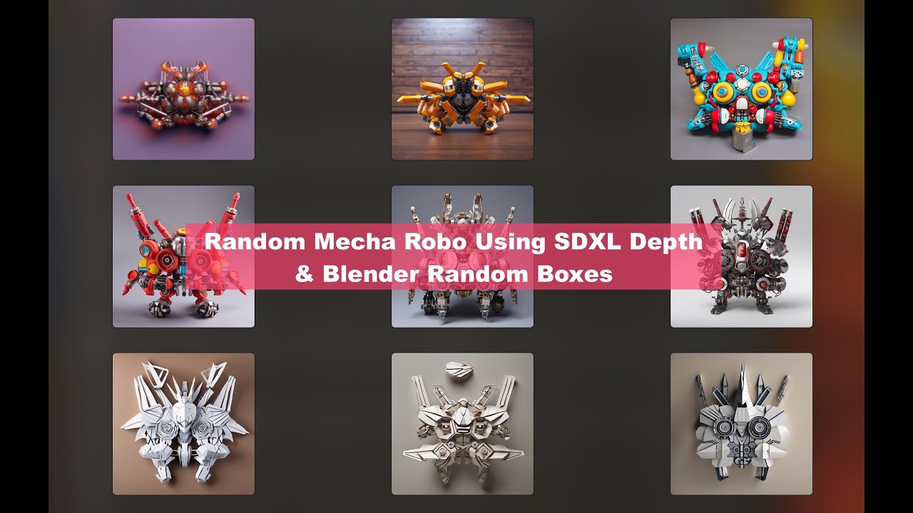 Random Mecha Robot Generator Using SDXL Depth and Blender Boxes - YouTube