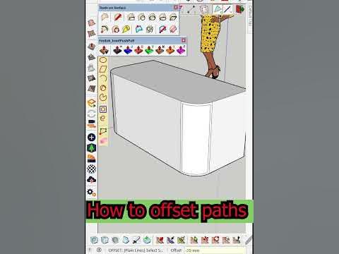 How to Offset Paths in Sketchup - YouTube