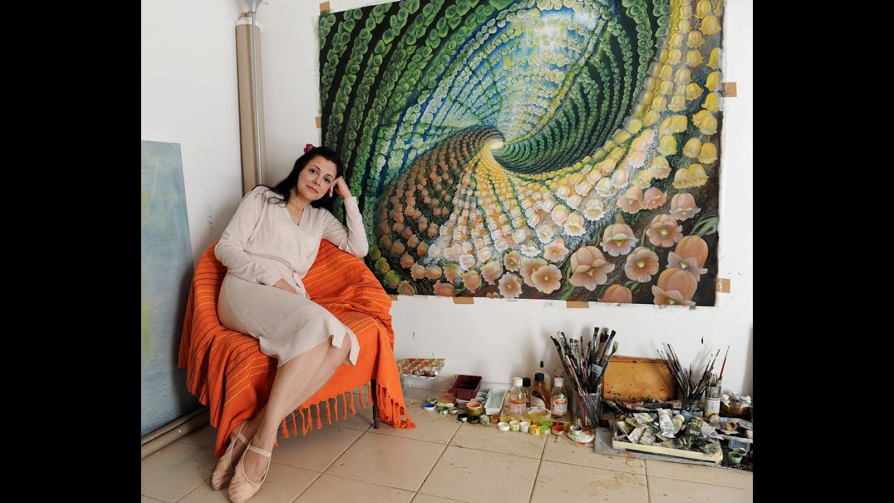 Interview with artist Lida Sherafatmand - YouTube