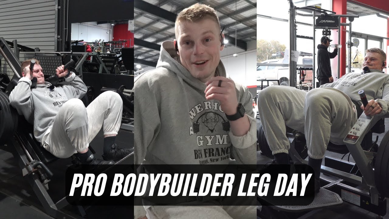 MIC'D UP LEG DAY with a Pro Natural Bodybuilder (Training Around ...