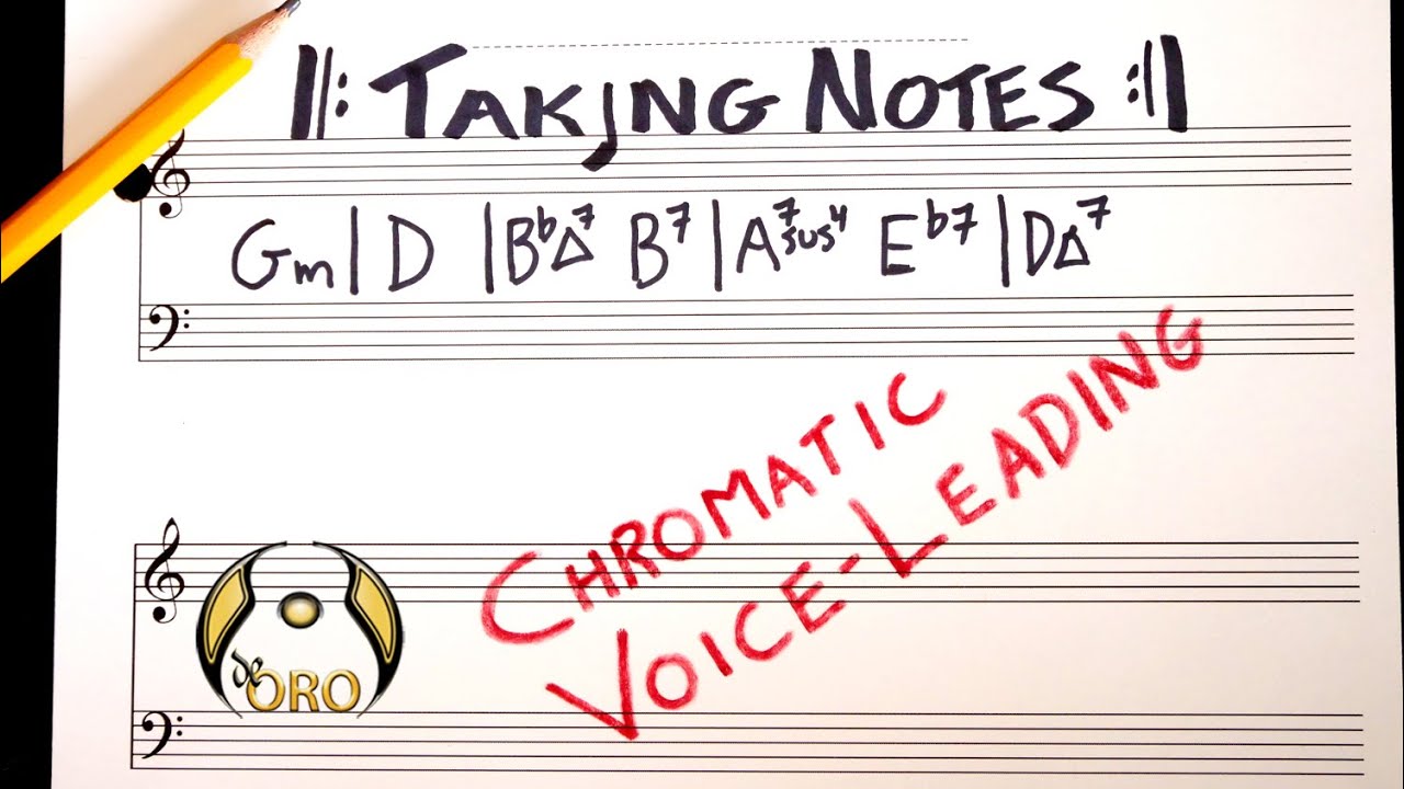 Chromatic Voice Leading Chord Progressions | 4 Examples - YouTube