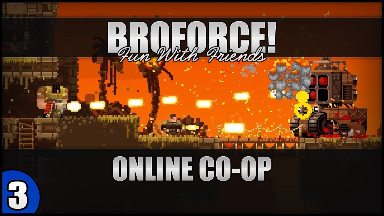BROFORCE - Online CO-OP! - Hard Mode! #3 - YouTube