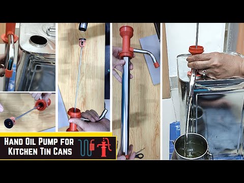 Stainless Steel Heavy Quality Manual Hand Oil Pump for Kitchen Tin ...