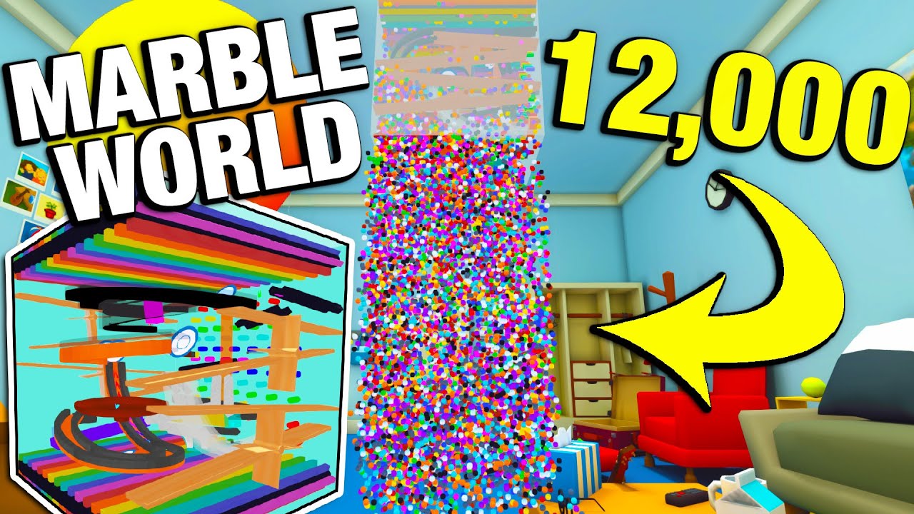 I Dropped 12,000 Marbles Out Of A Box... and I Broke The Game! - Marble ...