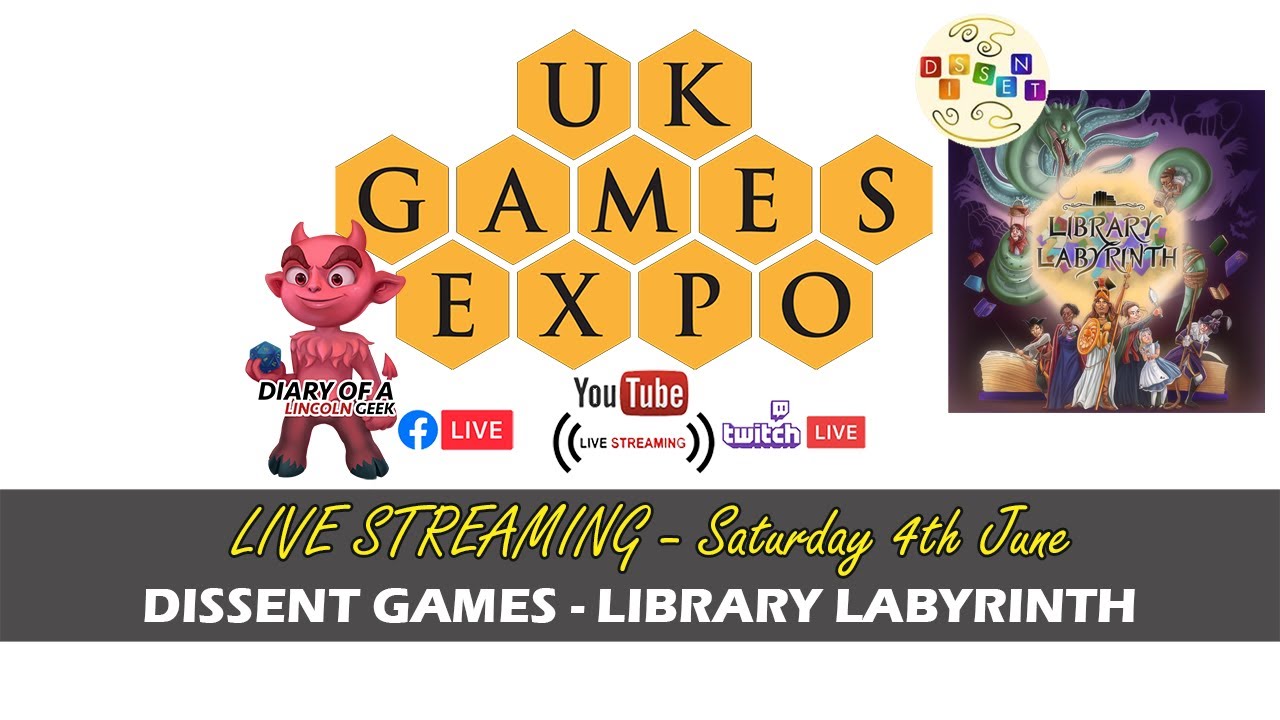 UKGE2022 - Saturday - Dissent Games - Library Labyrinth - YouTube