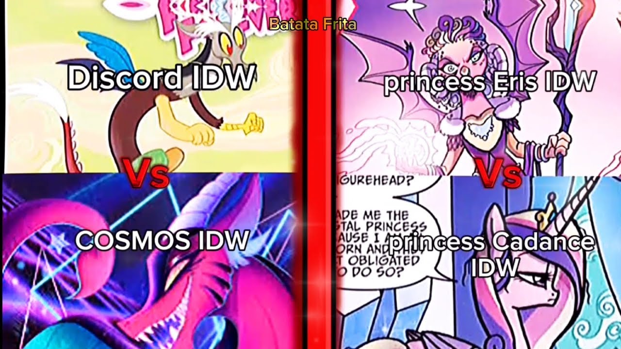 COSMOS IDW #vs Discord IDW /// Princess Eris IDW #vs Cadance IDW #mlp # ...