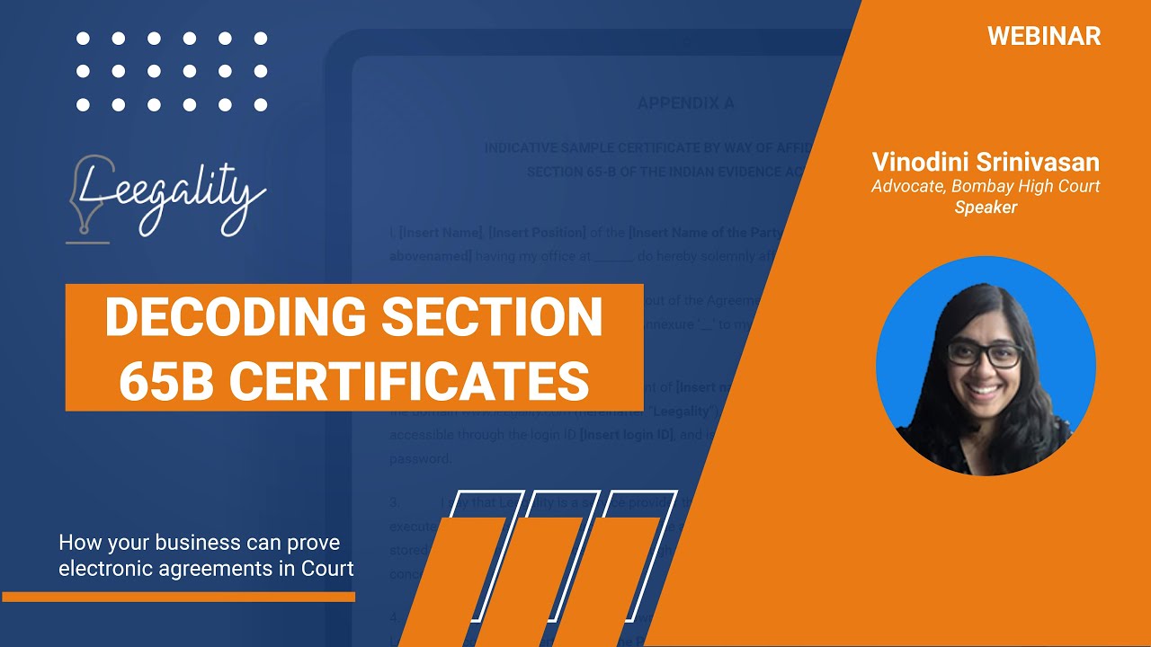 Decoding Section 65B Certificates | How your business can enforce ...