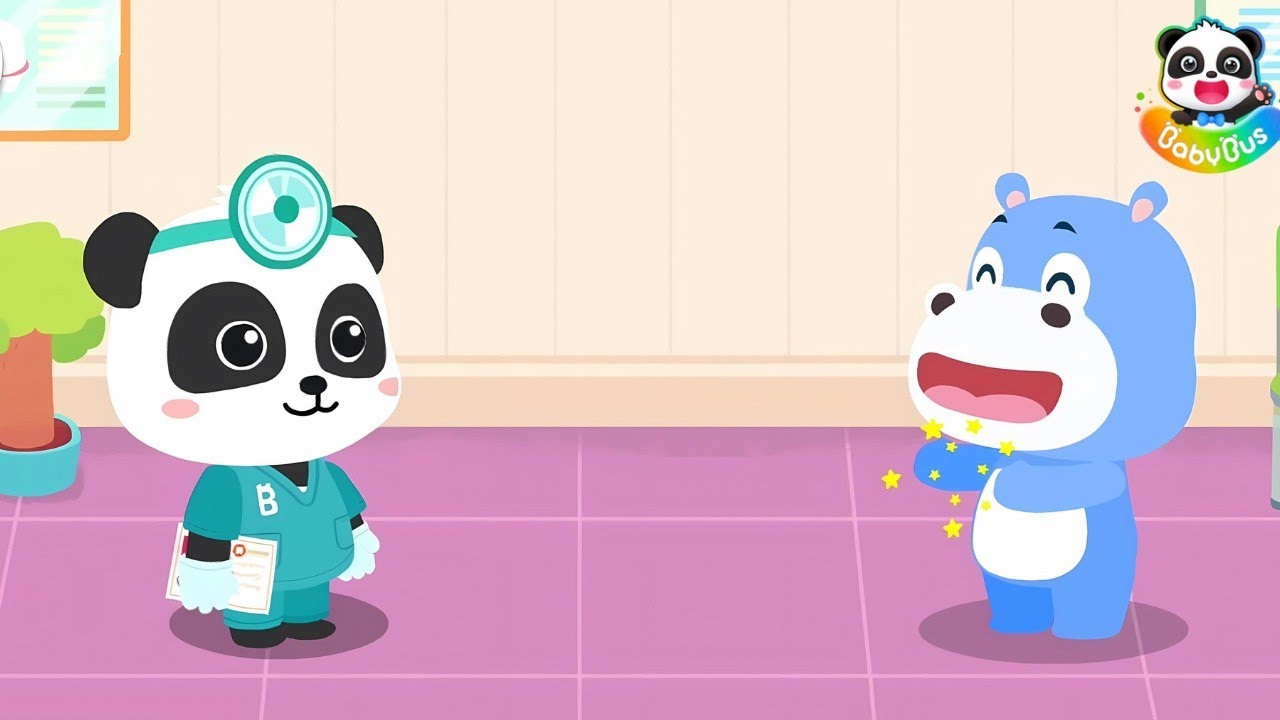 Dokter gigi Panda Kiki mengobati pasien sakit gigi | game babybus ...