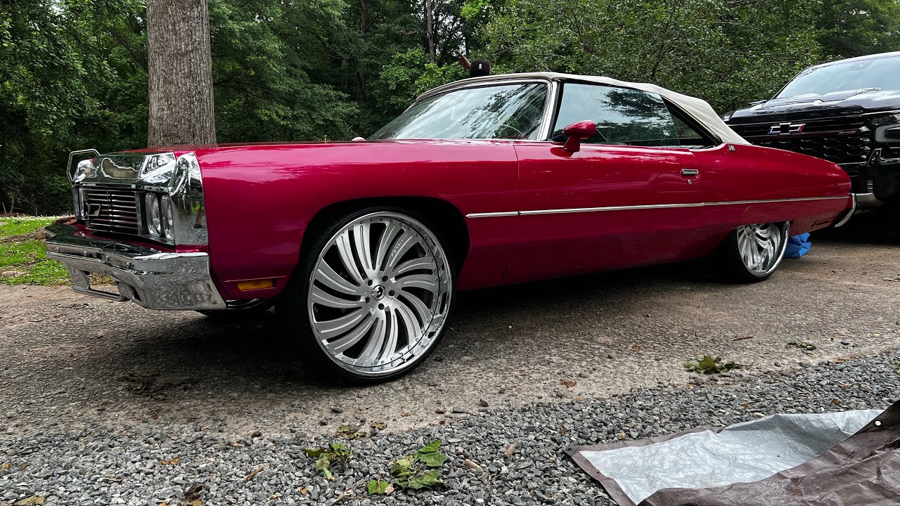 1973 Caprice Vert on 26in Forgiatos - YouTube