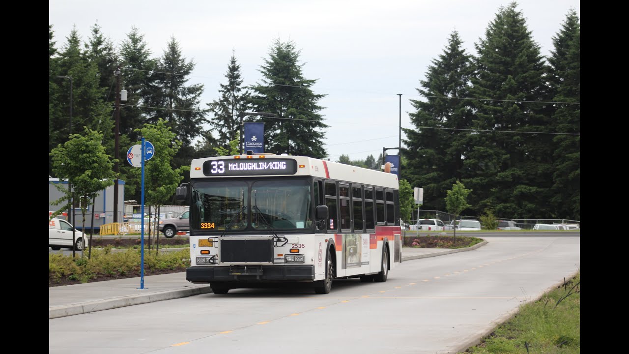 TriMet 2001 New Flyer D40LF #2536 (audio recording) on Route 33 - YouTube