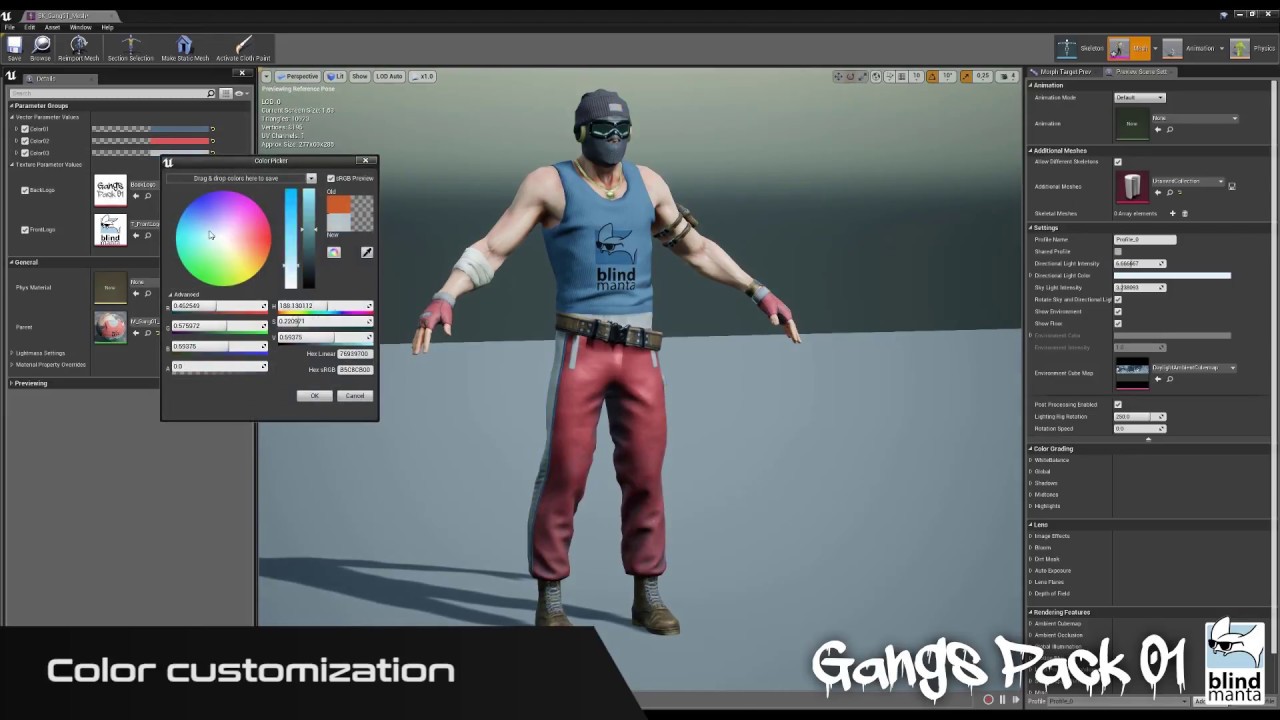 Gangs Pack 01 Unreal character - YouTube