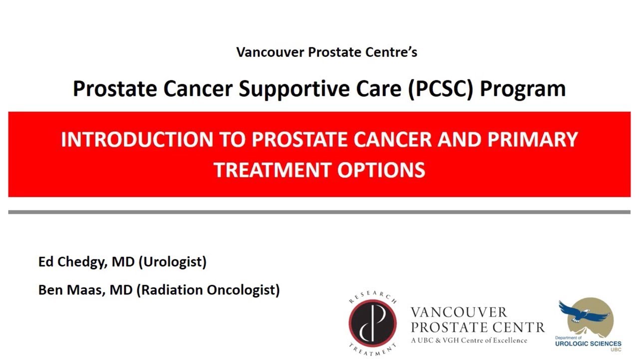 Introduction to Prostate Cancer and Primary Treatment Options - YouTube