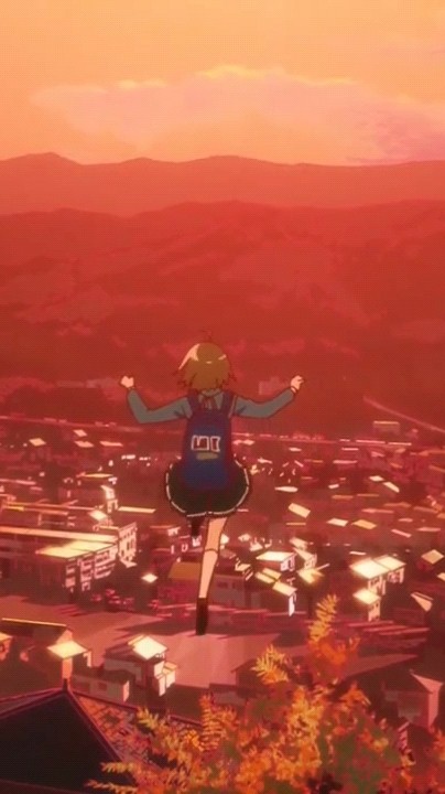 Misora Kanata Terbang (fly/飛ぶ) Na Nare Hana Nare anime - YouTube