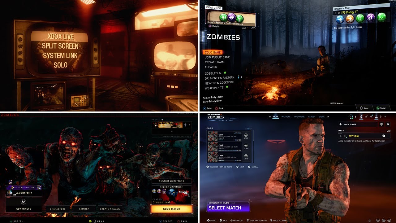 Zombies Menu Evolution in Call of Duty Games (Black Ops 7 Included ...