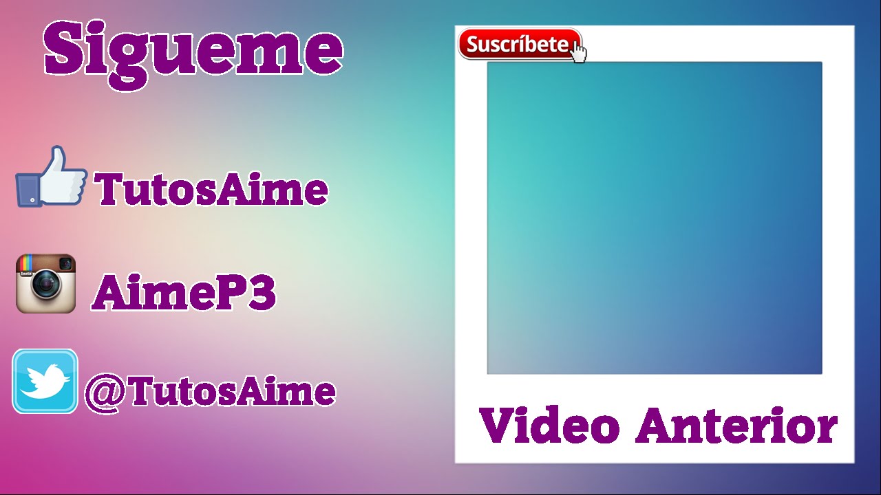 Como Hacer un final de Video (Imagen) - YouTube