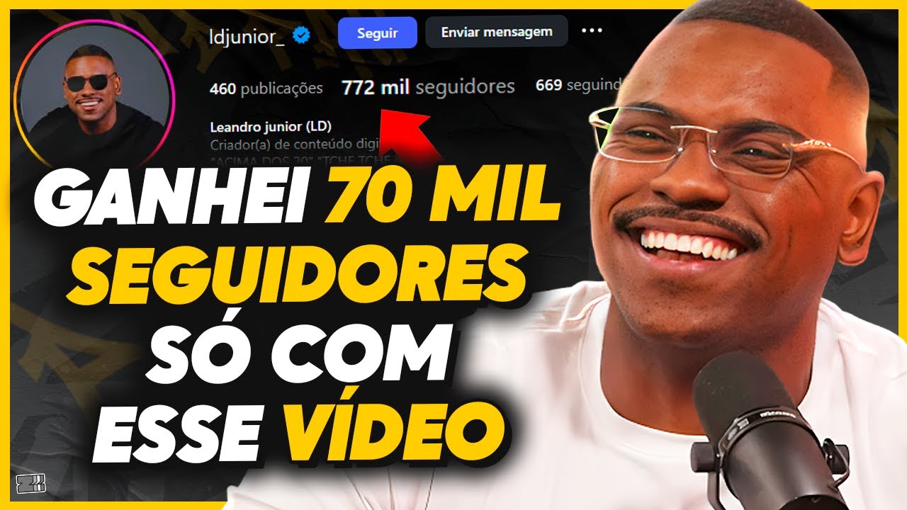 LEANDRO JUNIOR CONTA COMO BATEU 13 MILHÕES EM UM VÍDEO! - YouTube