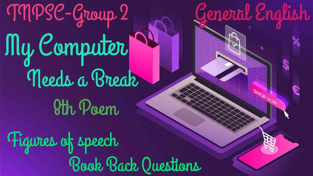 TNPSC-Group 2|General English| My Computer Needs a Break| Figures of ...