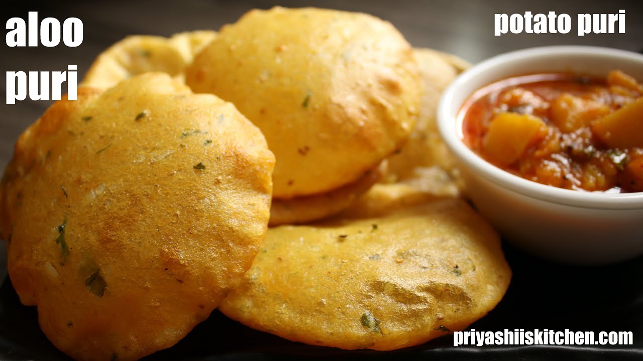 Aloo Puri Recipe | Potato Poori | How to Make Aloo Puri | आलू मसाला ...