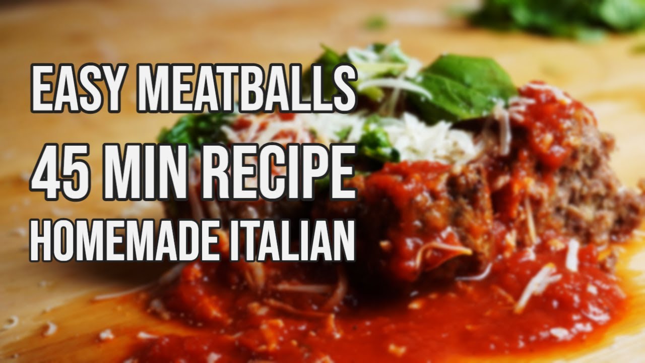 Easy Italian Meatball Dinner Recipe at Home | Ezy Meals - YouTube