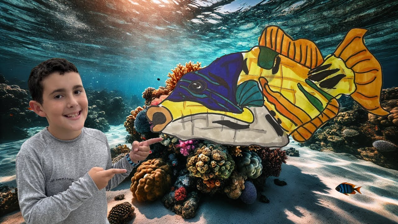 How To Draw A Triggerfish Easy Step By Step - YouTube