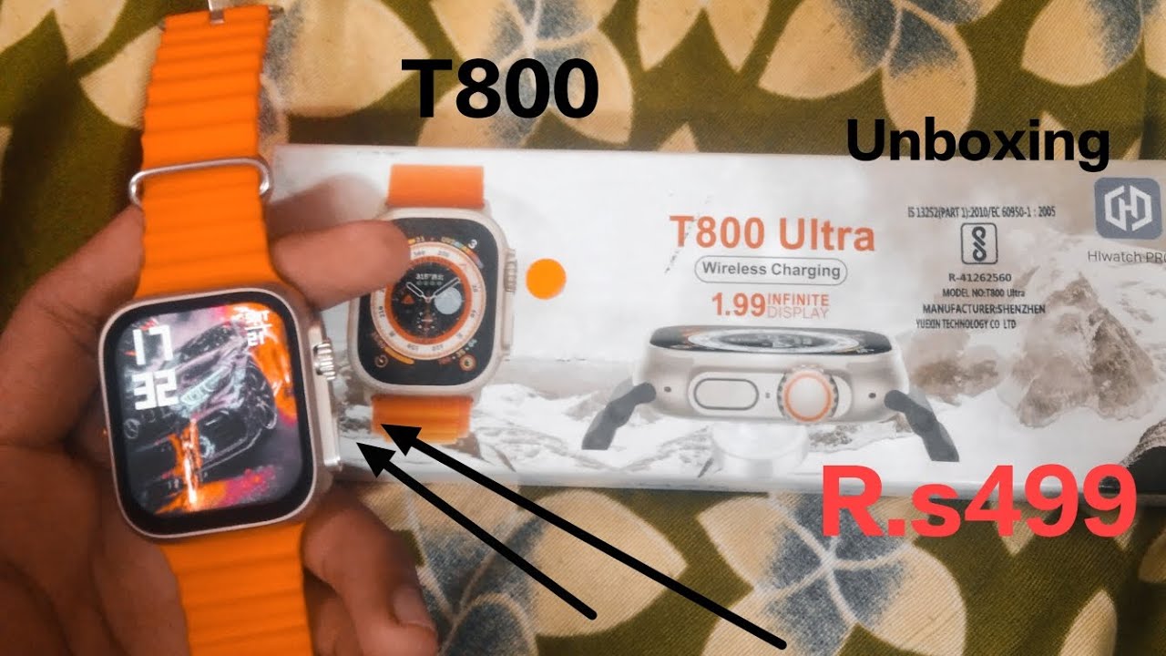 T800 Ultra smart watch unboxing | Rs499 - YouTube