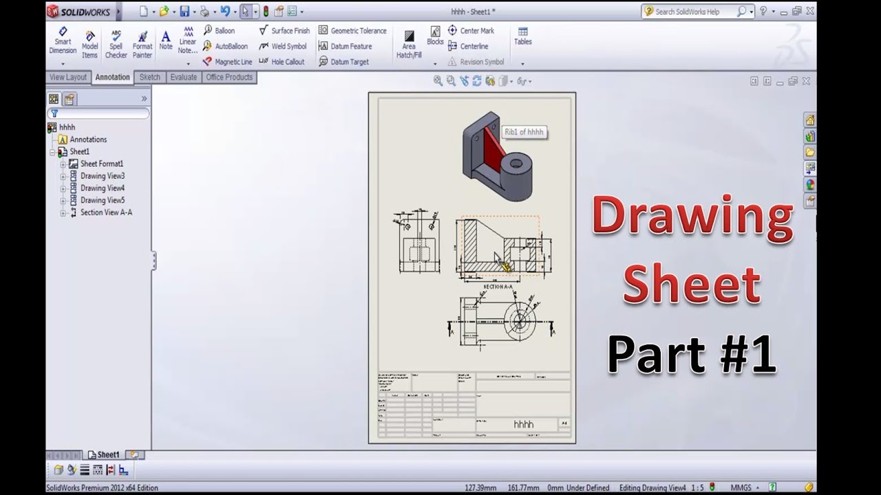Drawing Sheet Part 1 - YouTube